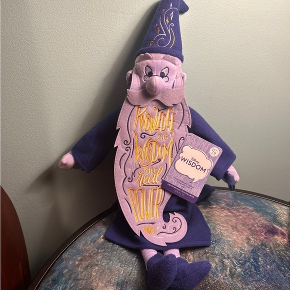 Disney | Toys | Disney Wisdom Merlin Wizard Plush Toy | Poshmark